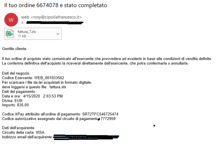 [Aggiornato] Nuovo giro di email con virus allegato | gieffe.net
